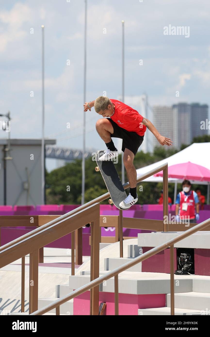 JULY 25th, 2021 - TOKYO, JAPAN: Angelo CARO NARVAEZ of Peru in action ...