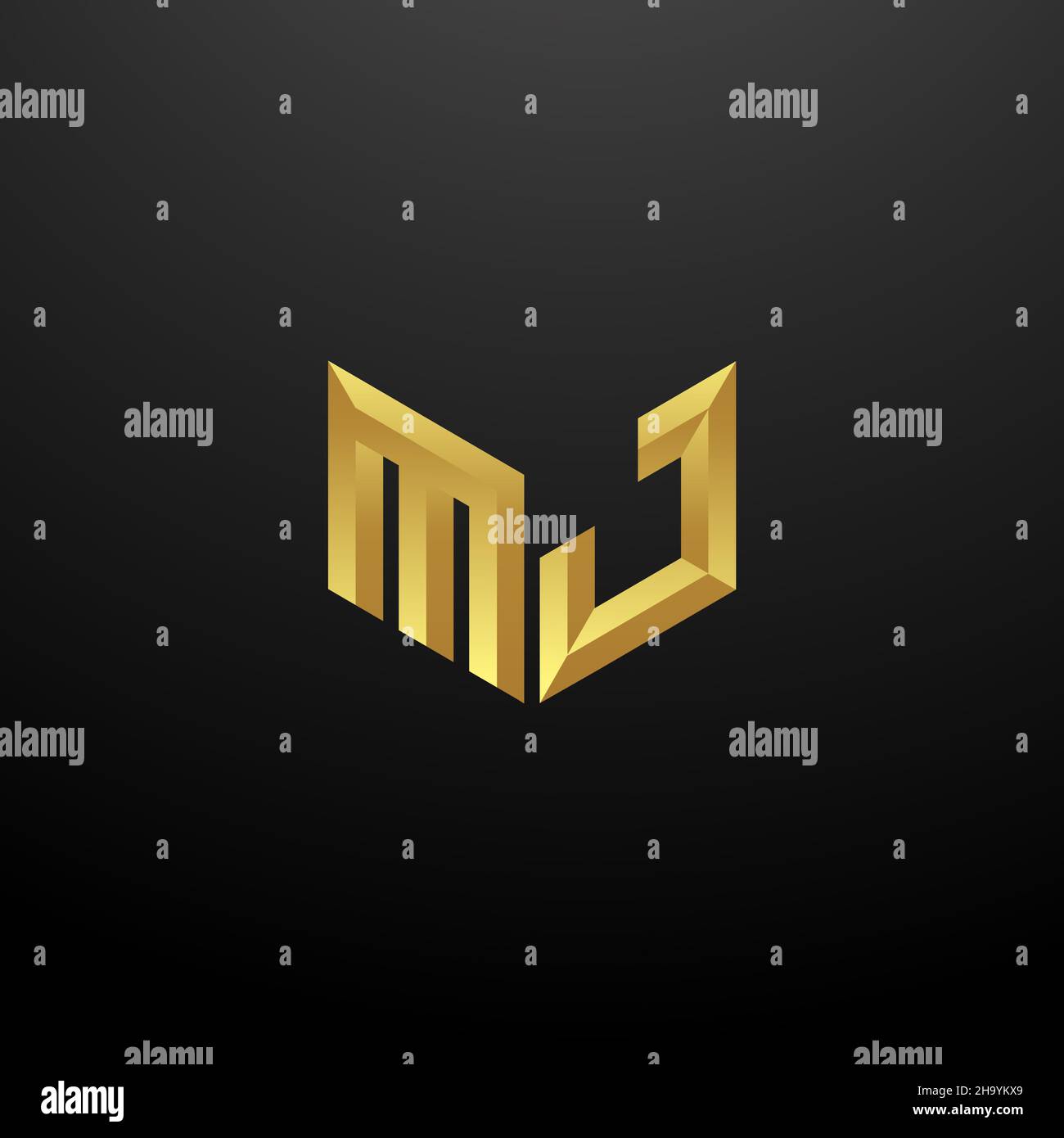 Letter mj logo hi-res stock photography and images - Alamy