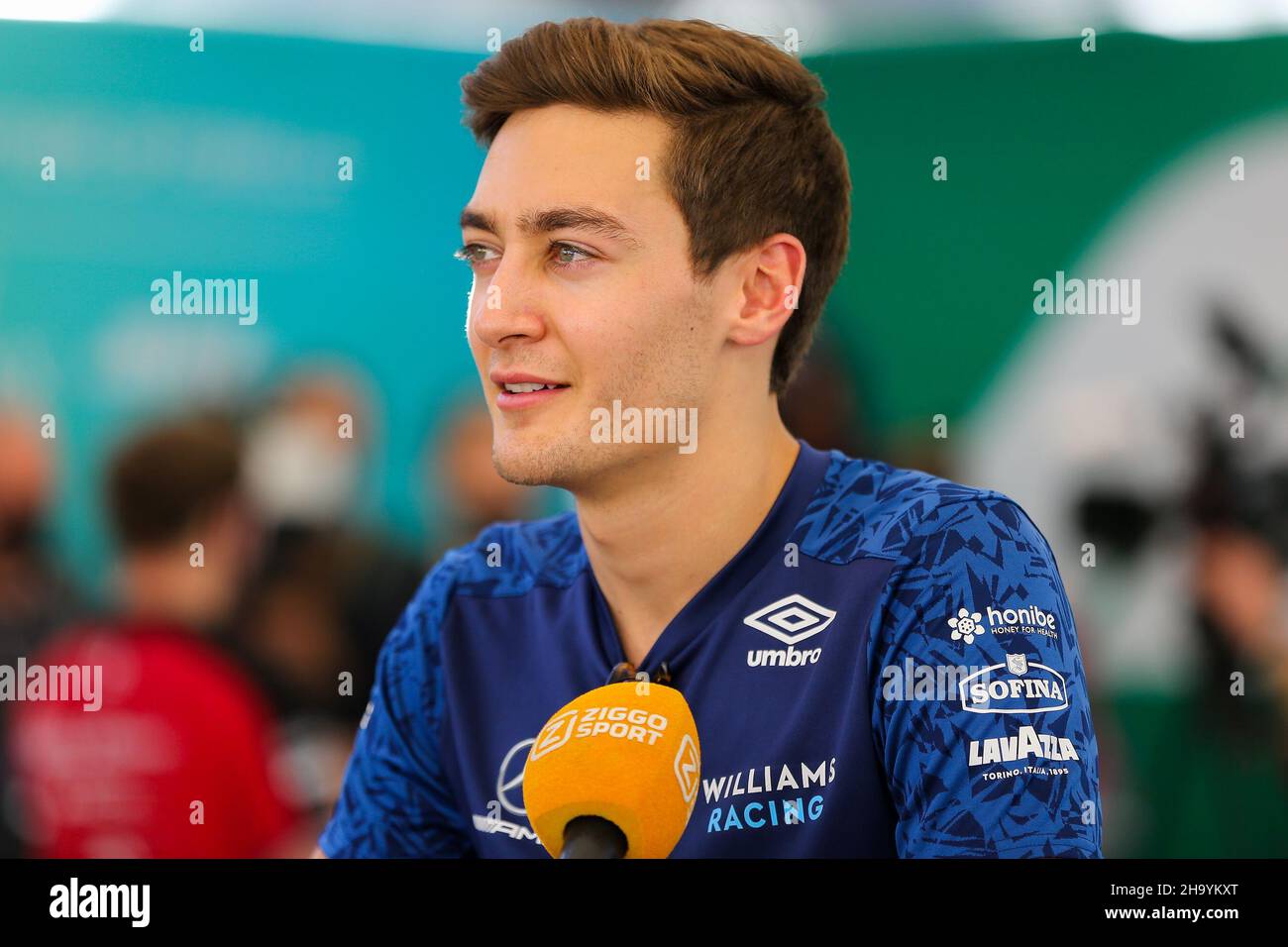 F1 interview george russell hi-res stock photography and images - Alamy