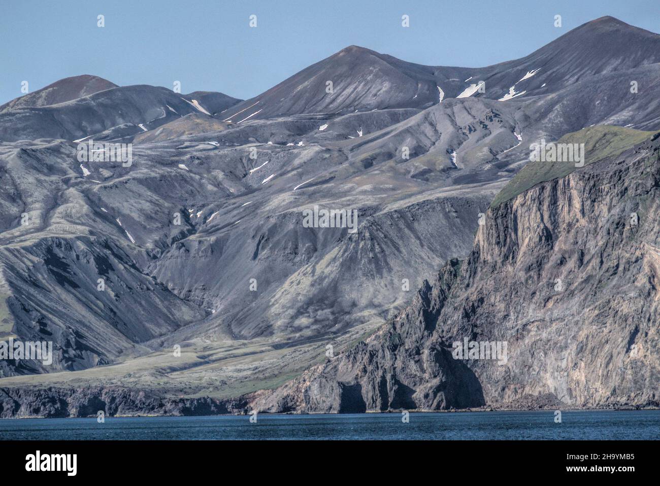 Norwegian volcanic island of Jan Mayen in the North Atlantic Stock ...