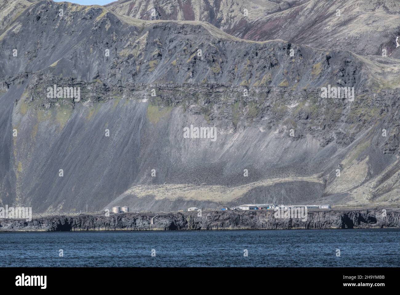 Norwegian volcanic island of Jan Mayen in the North Atlantic Stock ...