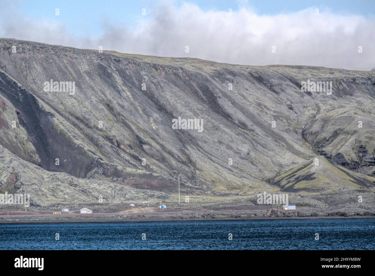 Norwegian volcanic island of Jan Mayen in the North Atlantic Stock ...