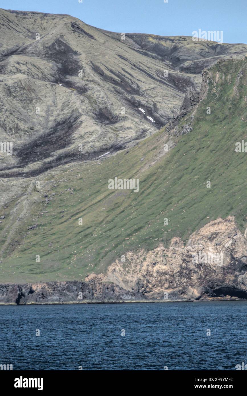 Norwegian volcanic island of Jan Mayen in the North Atlantic Stock ...