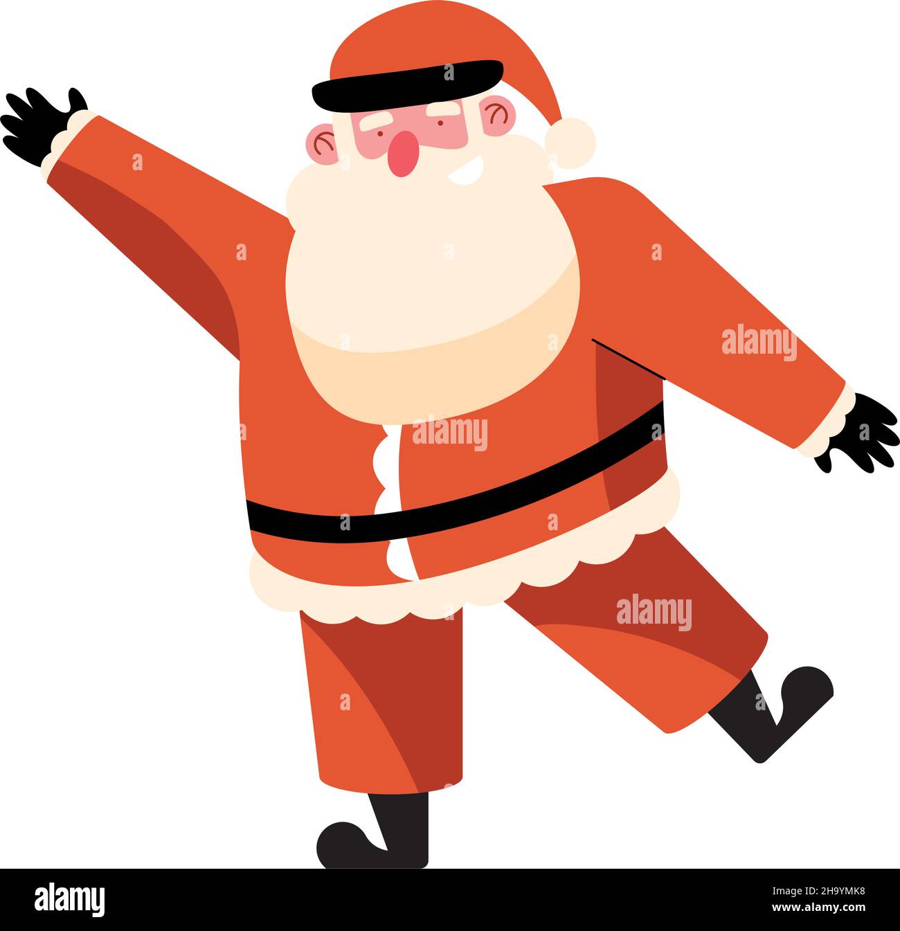 santa claus comic christmas character Stock Vector Image & Art - Alamy