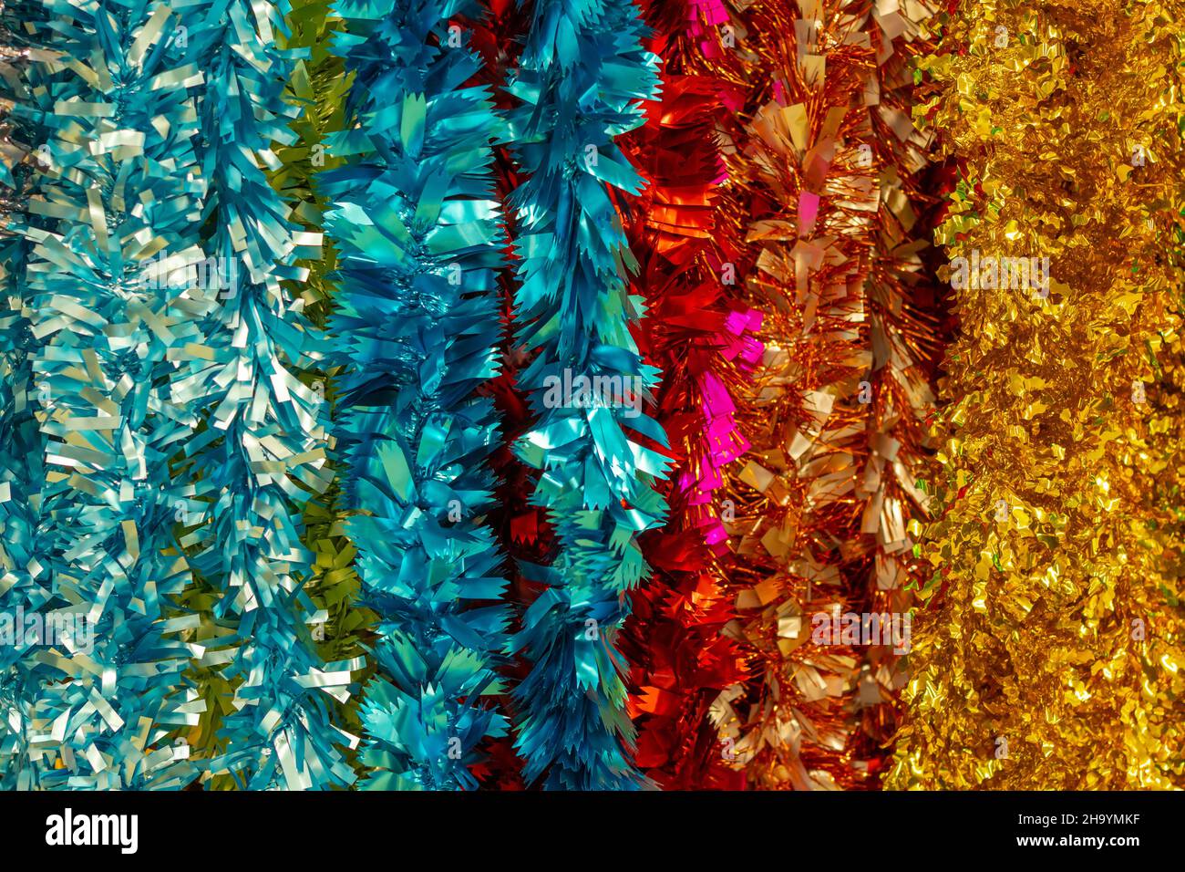 Gold tinsel transparent background hi-res stock photography and images ...