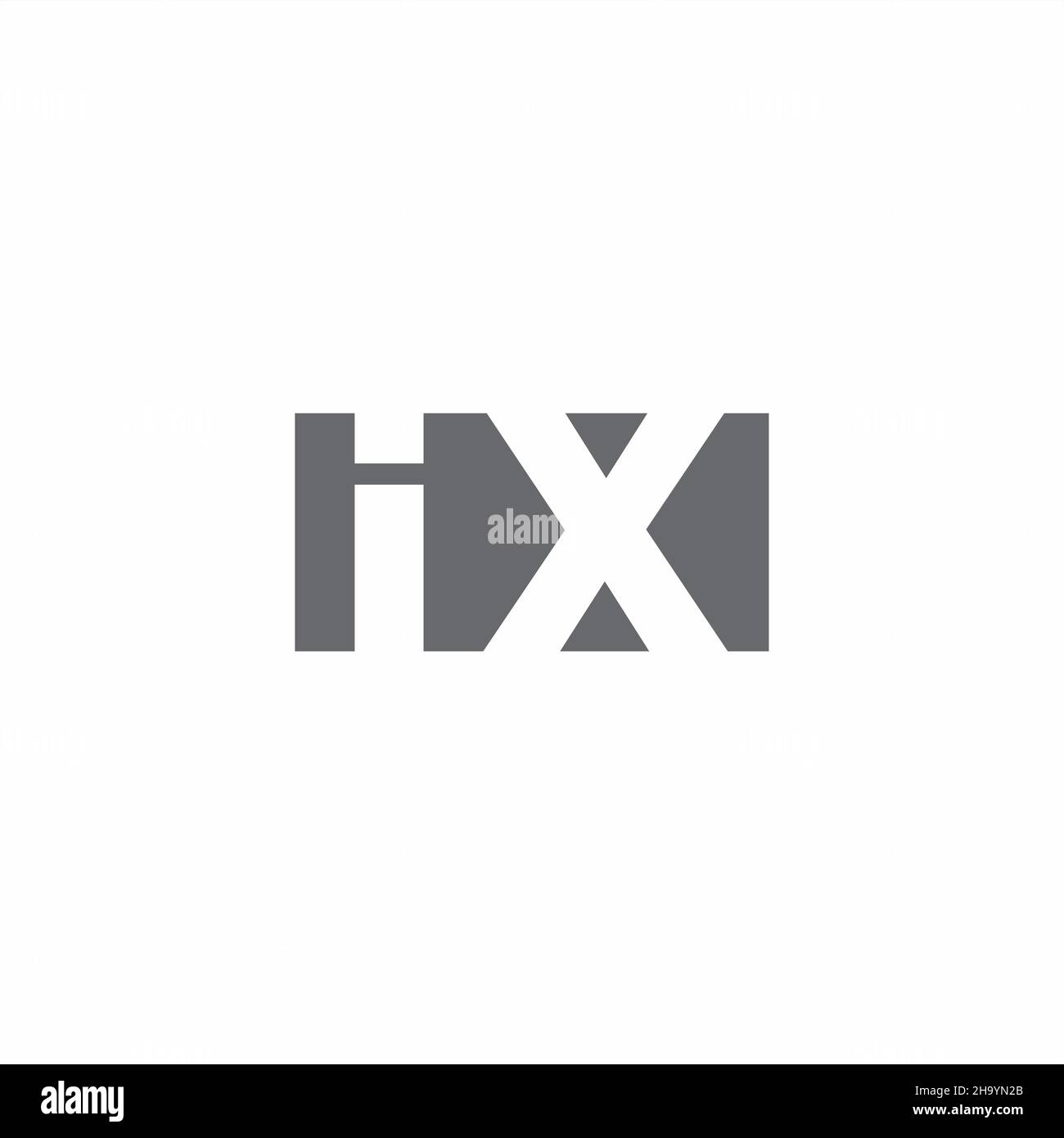 IX Logo monogram with negative space style design template isolated on ...
