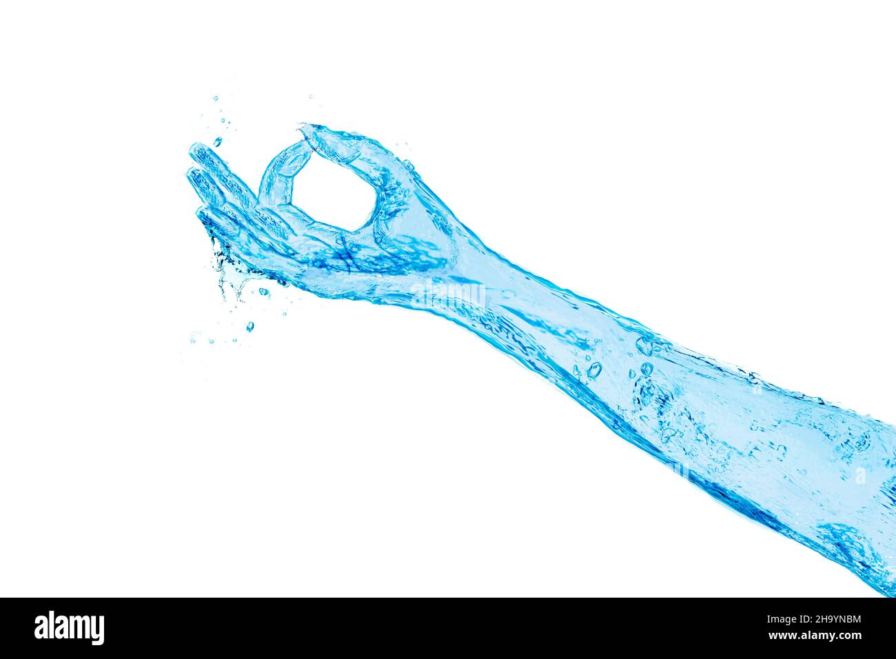 Human hand made water splash hi-res stock photography and images - Alamy