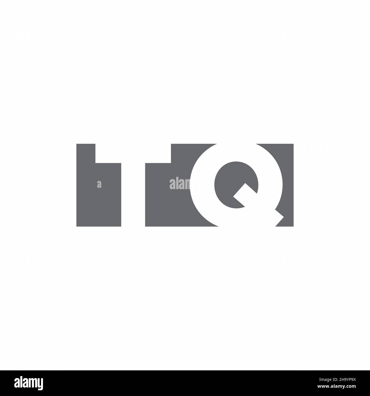 TQ Logo monogram with negative space style design template isolated on white background Stock ...