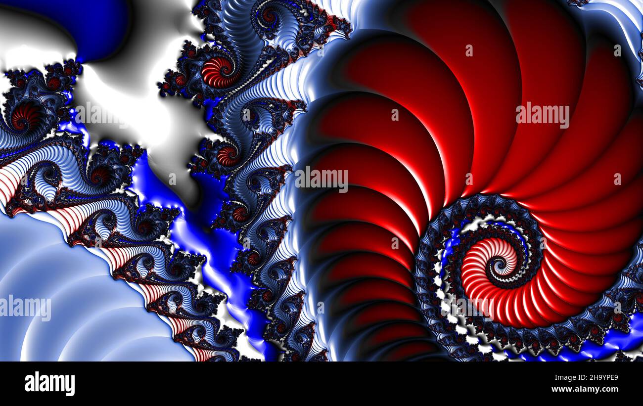 Abstract Computer generated Fractal design. A fractal is a never-ending ...