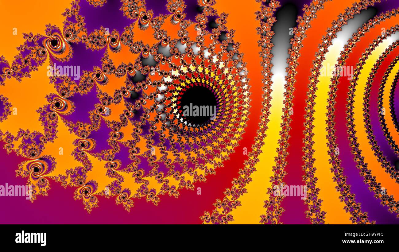 Abstract Computer generated Fractal design. A fractal is a never-ending ...