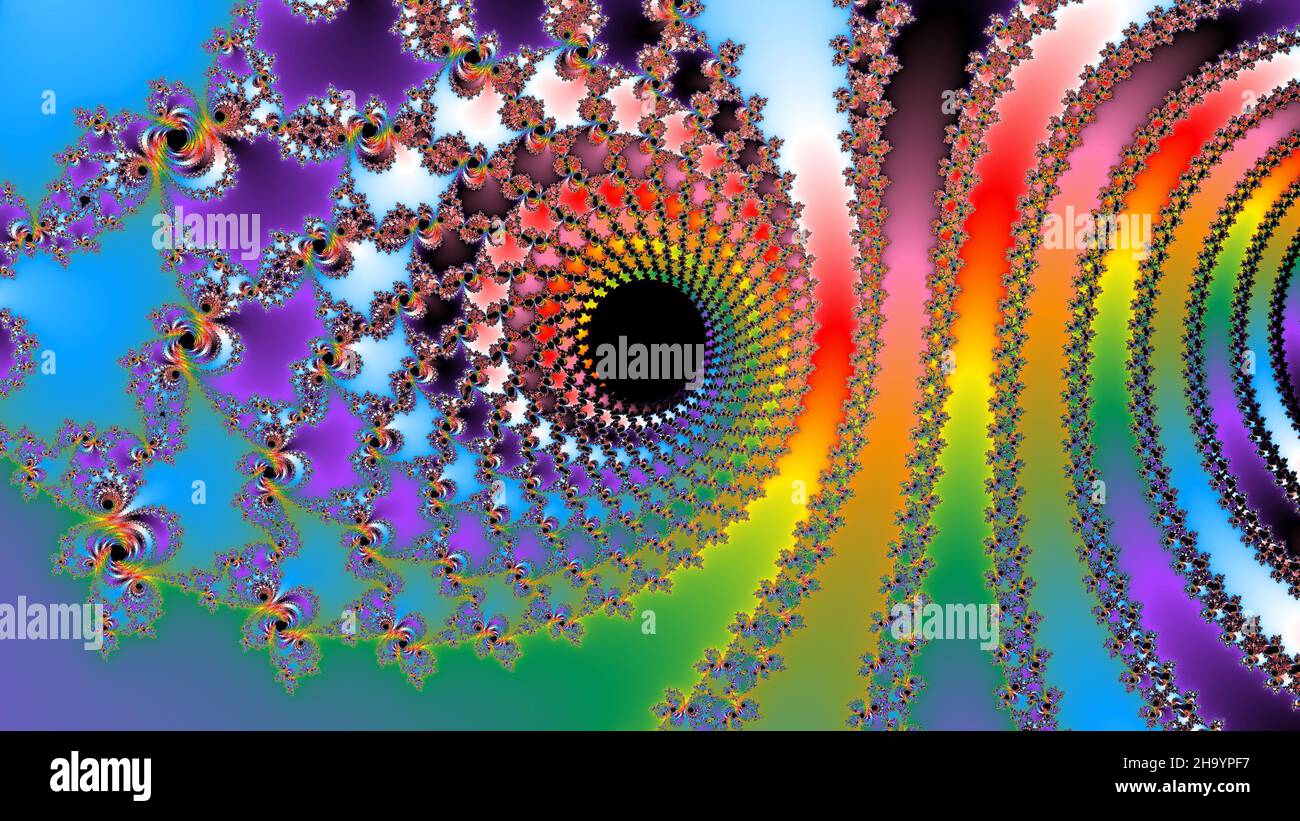 Abstract Computer generated Fractal design. A fractal is a never-ending ...