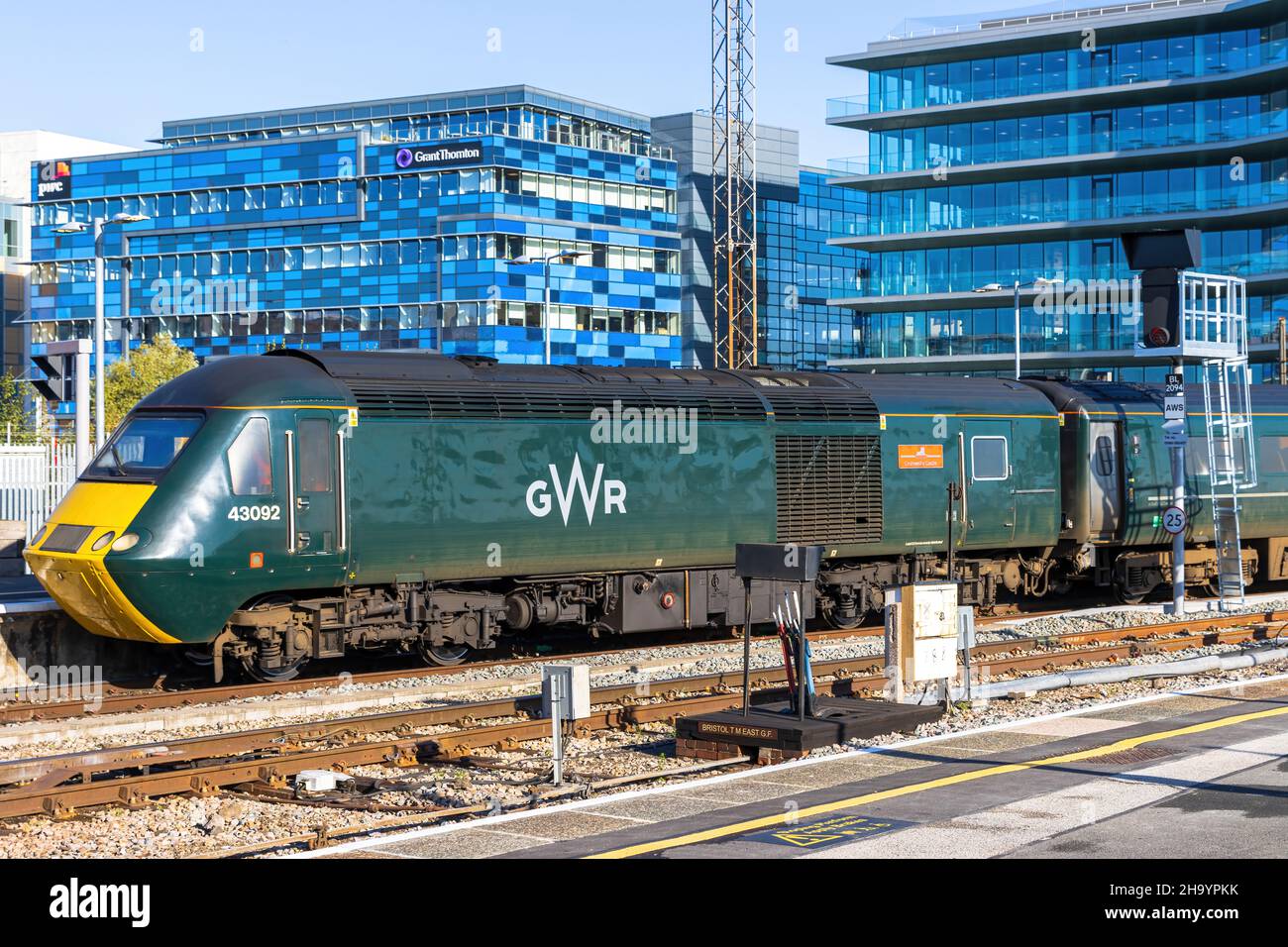 GWR Train, Engine No: 43092, “Cromwells Castle”, approaching the ...