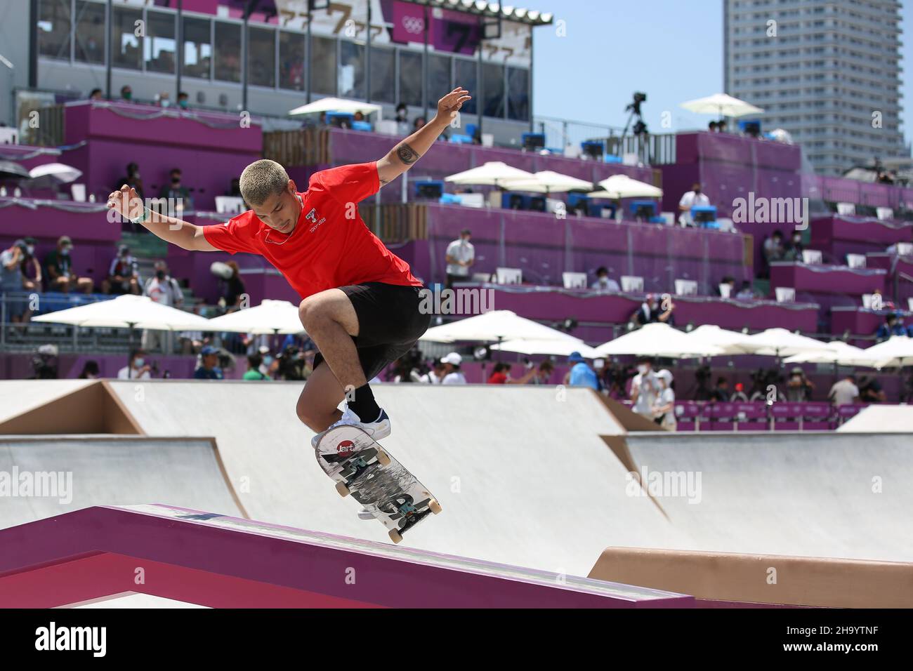JULY 25th, 2021 - TOKYO, JAPAN: Angelo CARO NARVAEZ of Peru in action ...