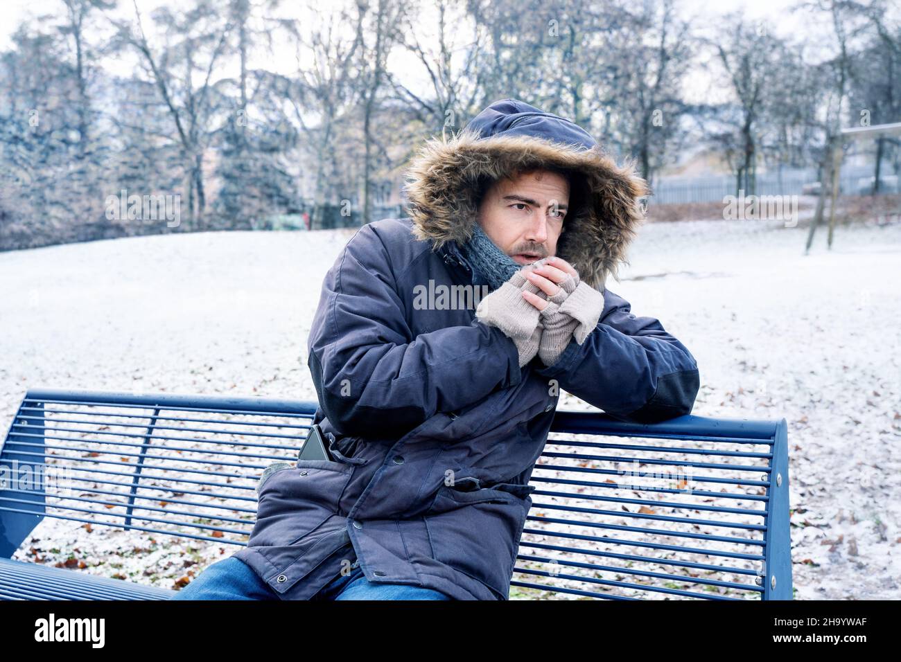 Portrait season coldness hi-res stock photography and images - Alamy