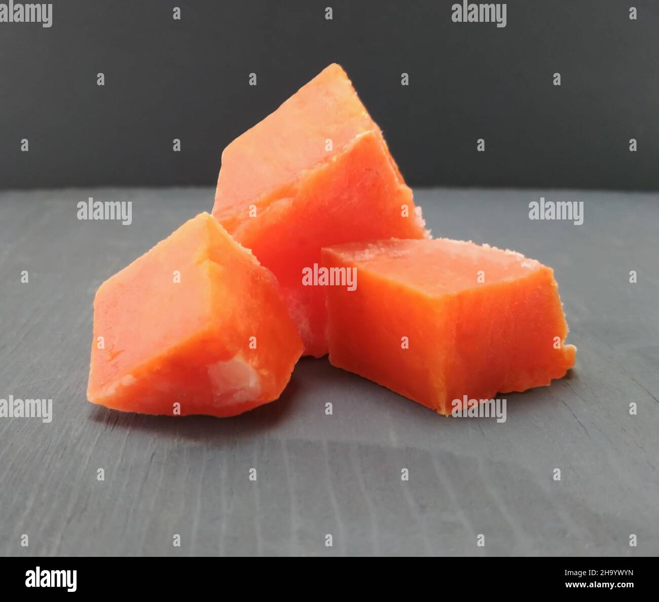 Closeup of cubes of candied fruit, crystallized fruit Stock Photo - Alamy