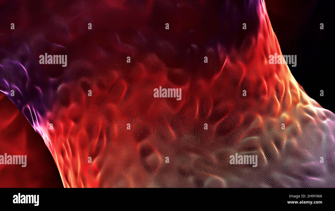 Abstract rotating liquid vortex of red and purple colors, seamless loop ...