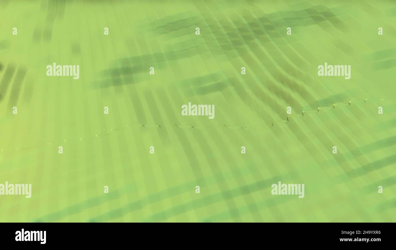 Waves In Cyberspace Of Cubic Shapes Animation Abstract Background With Animation Of Waving