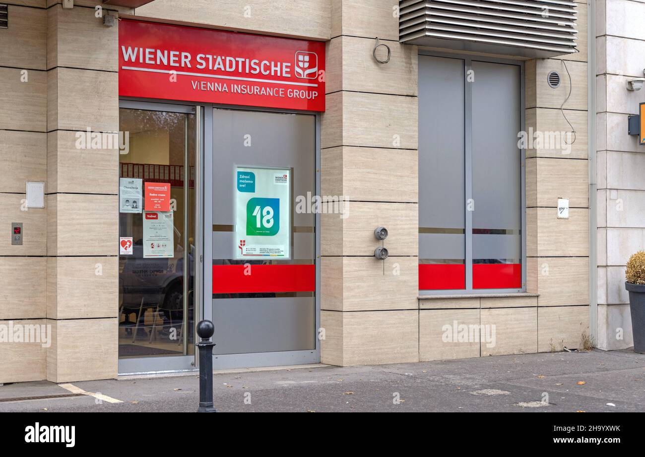 Belgrade, Serbia - October 15, 2021: Vienna Insurance Group Austrian ...