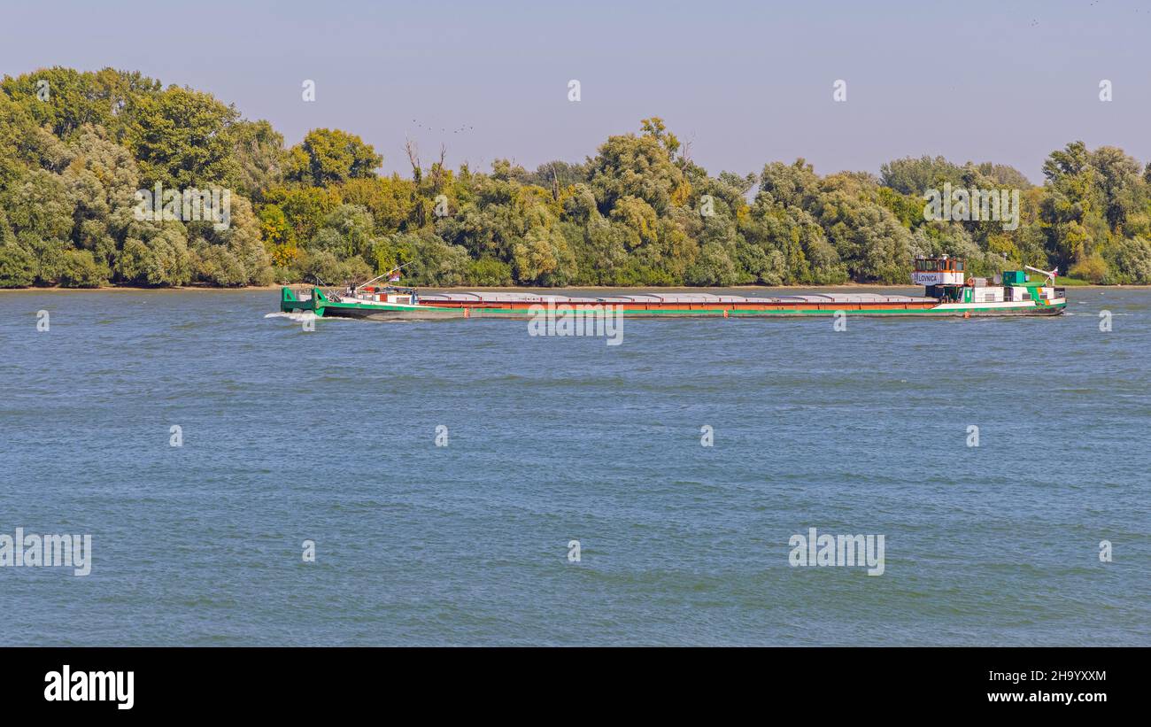 Belgrade, Serbia - October 05, 2021: Self Propelled Ship Bulk Cargo ...