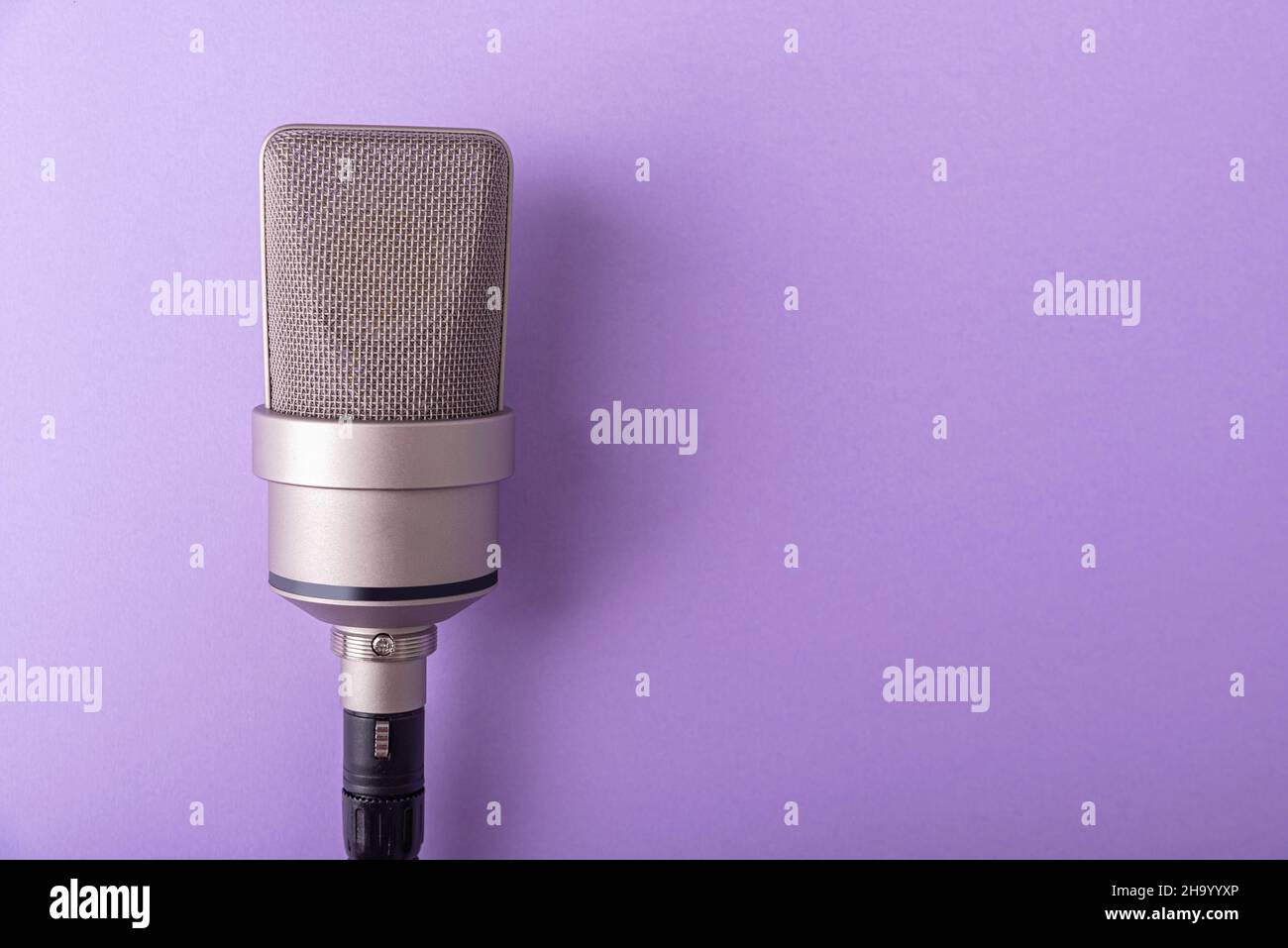 Large diaphragm condenser studio microphone Stock Photo - Alamy