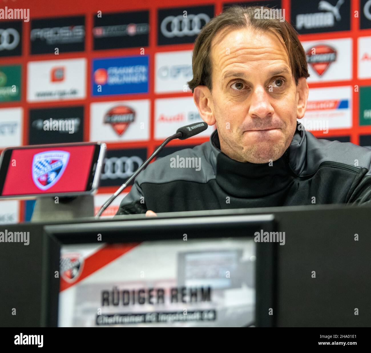 Ingolstadt, Germany. 09th Dec, 2021. Soccer, 2nd Bundesliga: Rüdiger ...