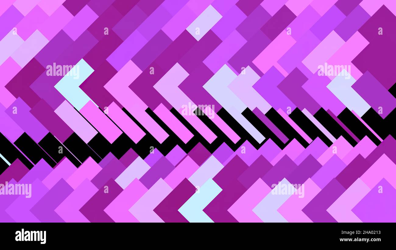 Abstract animation of colorful background of strokes and triangular ...
