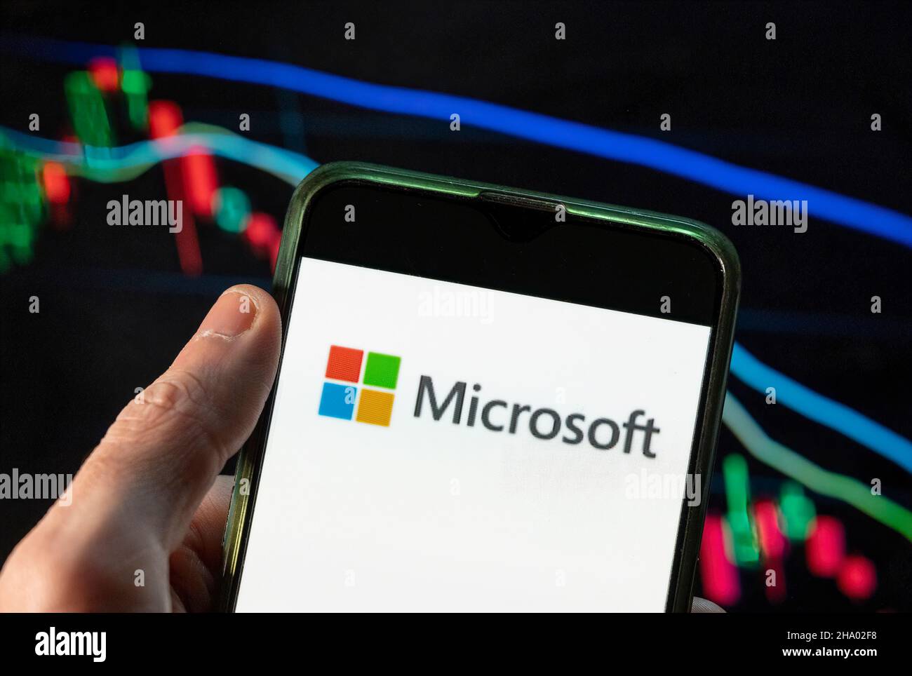 In this photo illustration the American multinational technology ...