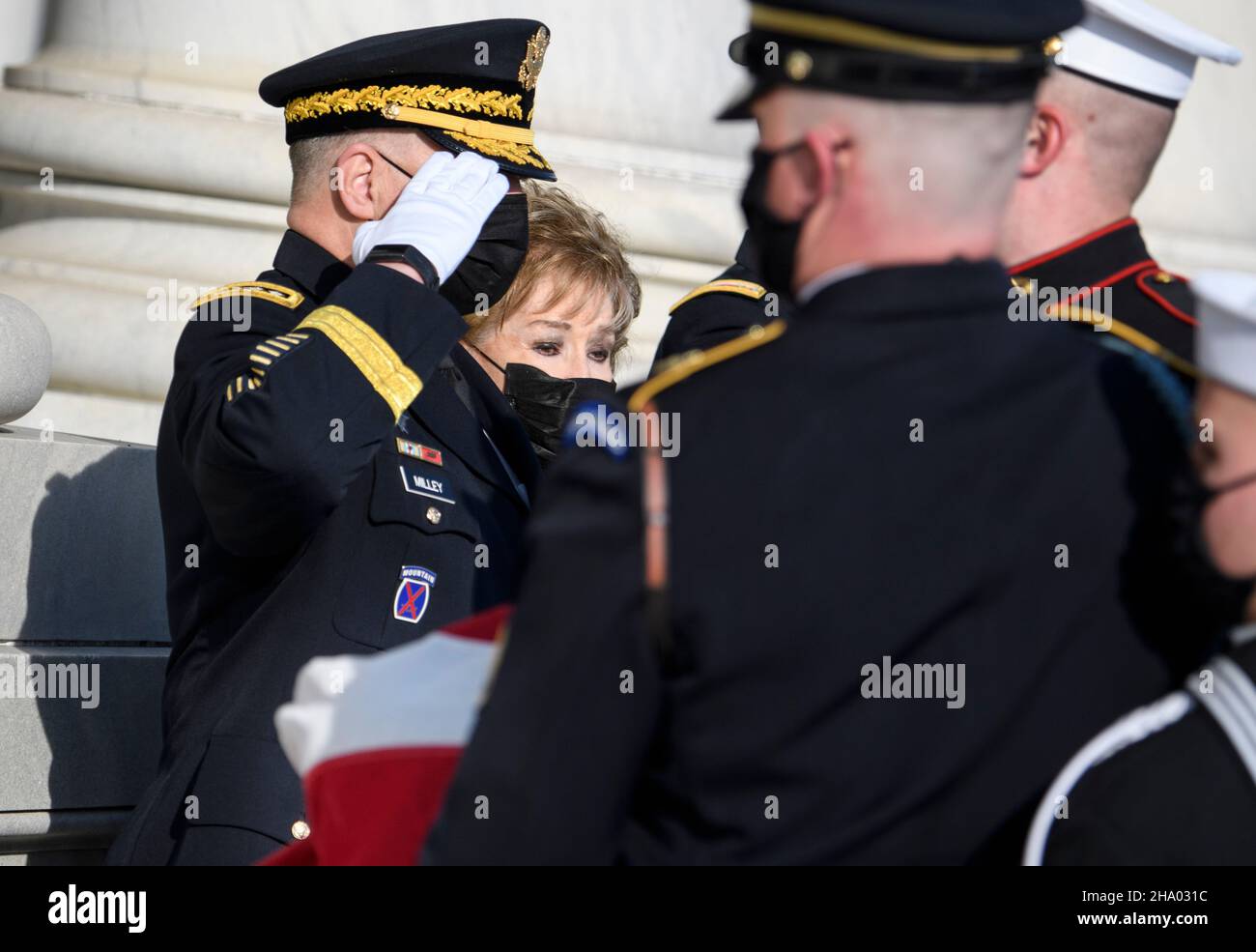 Elizabeth Dole, the wife of former US senator Bob Dole, watches as his ...
