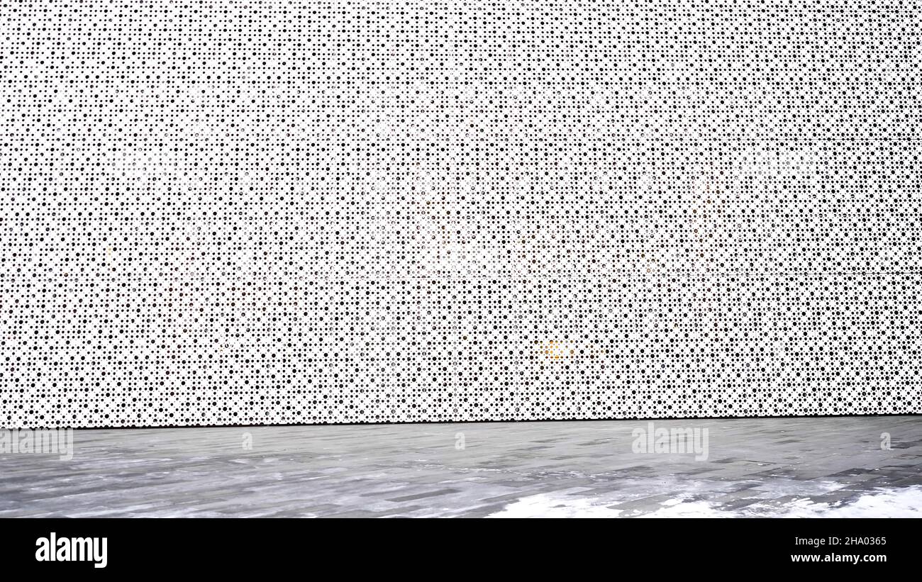 Abstract architectural pattern. Futuristic wall. Architectural wall ...