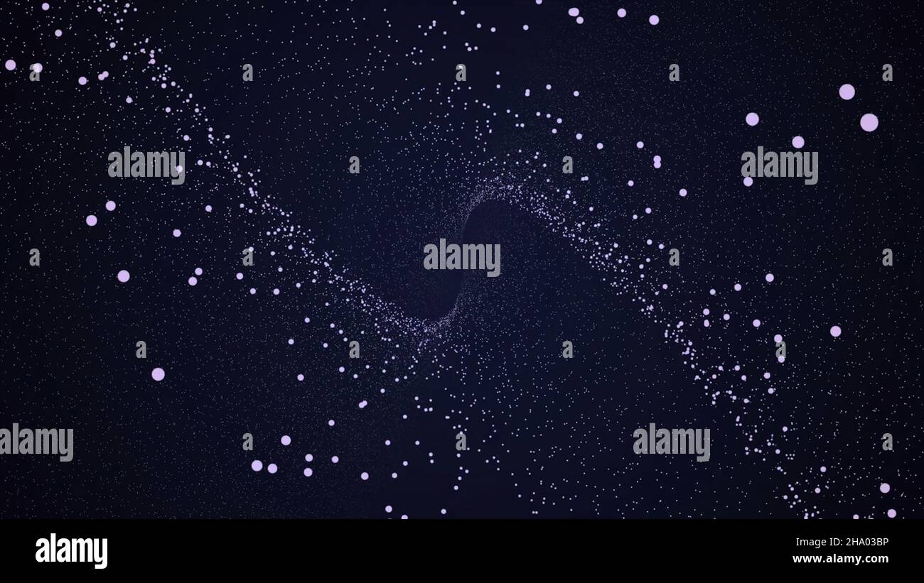 Movement of points in space. Movement of three-dimensional plexus ...