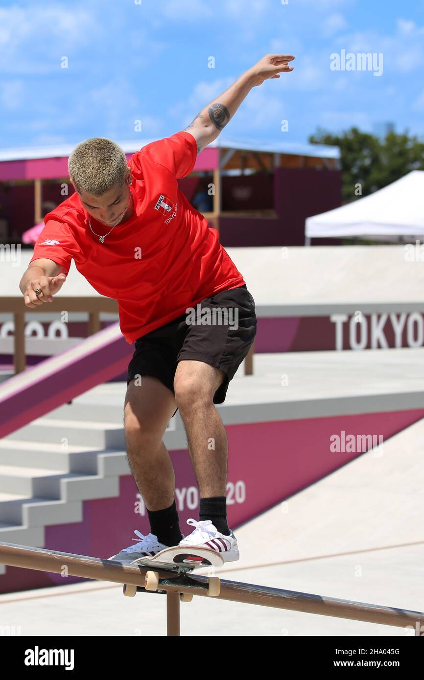 JULY 25th, 2021 - TOKYO, JAPAN: Angelo CARO NARVAEZ of Peru in action ...