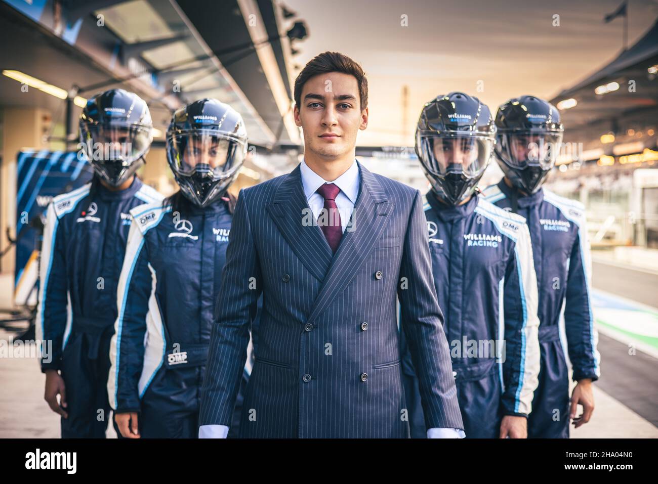 George Russell (GBR) Williams Racing - Activation for The King's Man ...