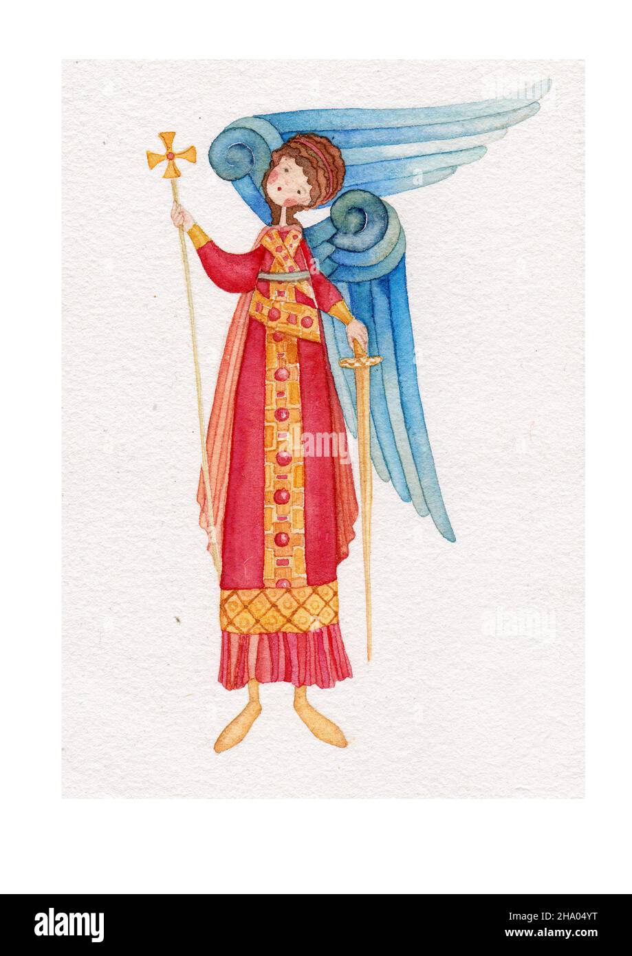 Angel vector hi-res stock photography and images - Alamy