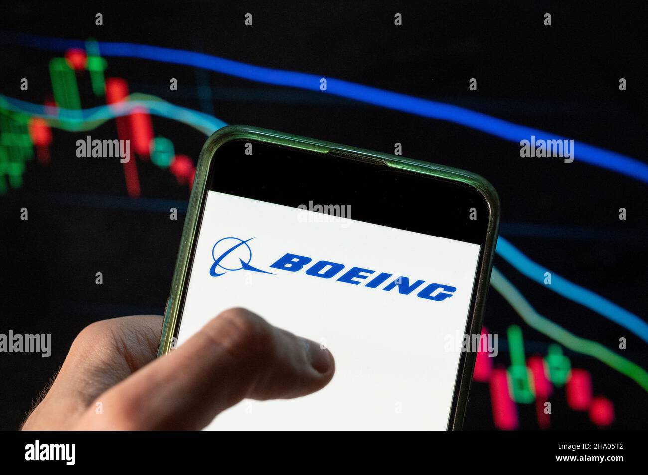 In this photo illustration the American multinational airplane ...