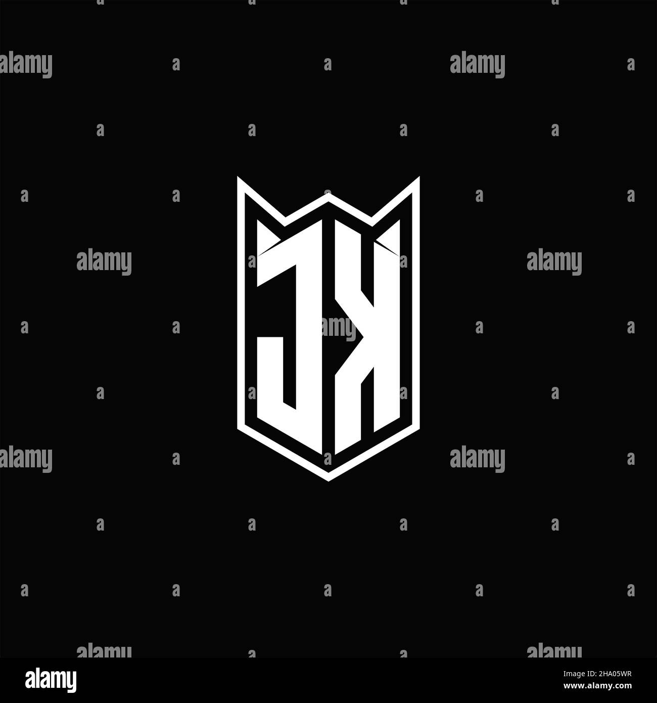 Letter jk vector vectors hi-res stock photography and images - Alamy