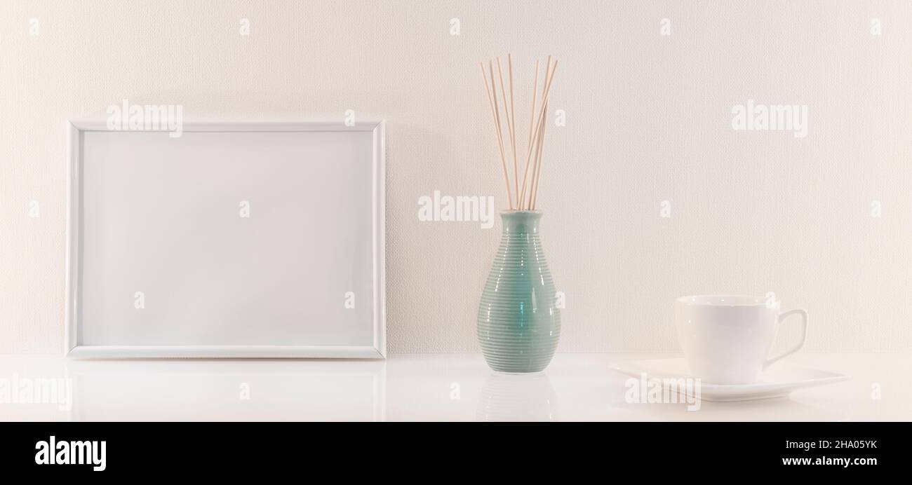 Photo frame with empty space. To write a message, invitation, wishes ...