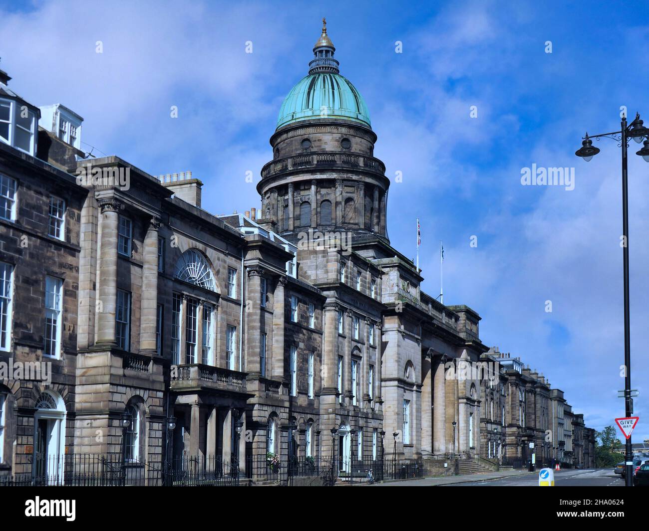 Charlotte Square, Edinburgh, with the domed Scottish Government ...
