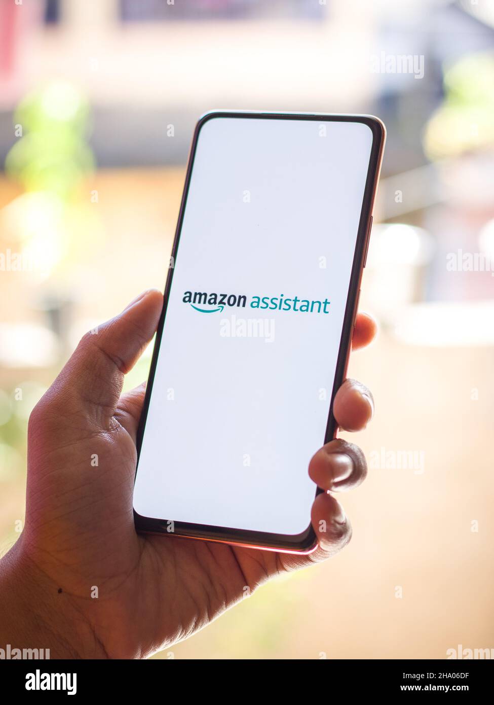 West Bangal, India - December 05, 2021 : Amazon assistant logo on phone ...