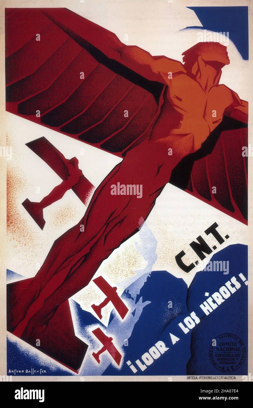 C.N.T Loor A Los Heroes1 - Spanish Civil War (Guerra Civil Española ...