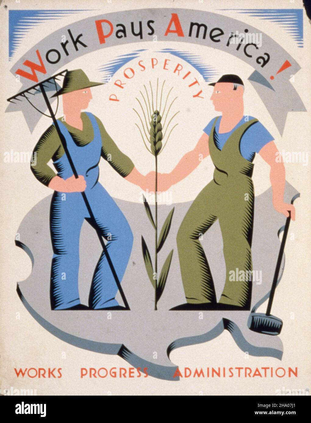 Work Pays America ! - Work Progress Administration - Federal Art ...