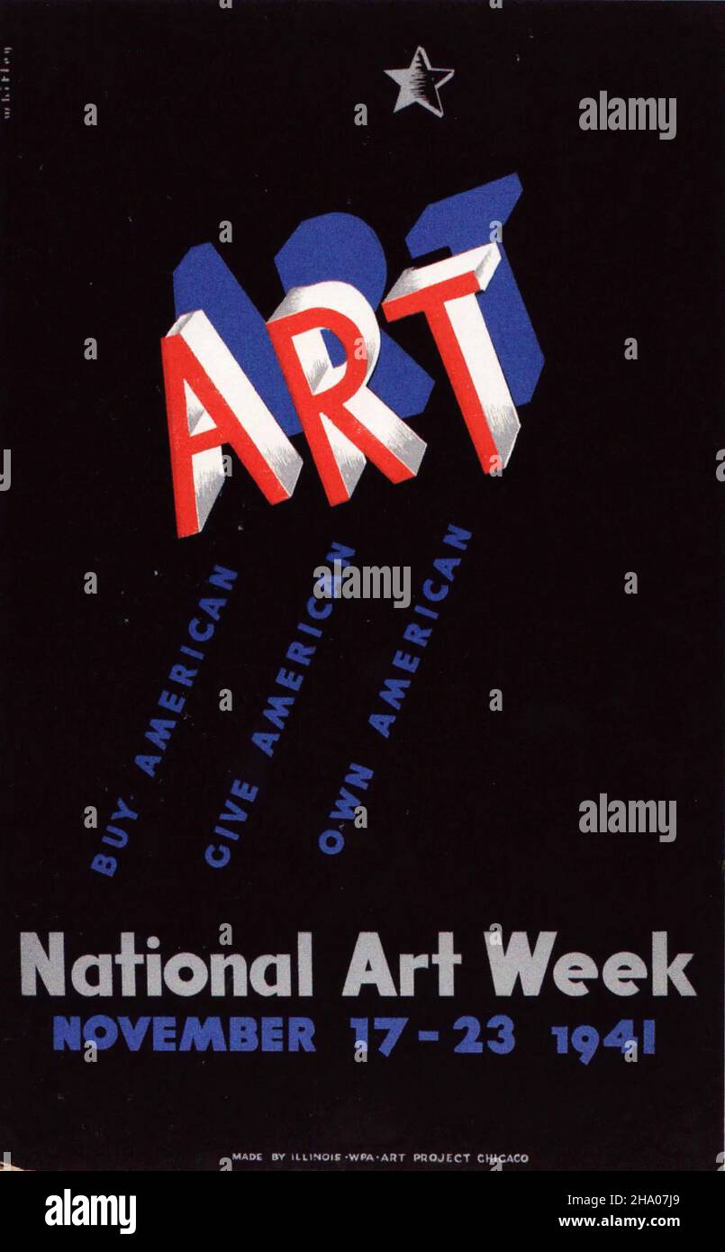 ART - Work Progress Administration - Federal Art Project - Vintage ...