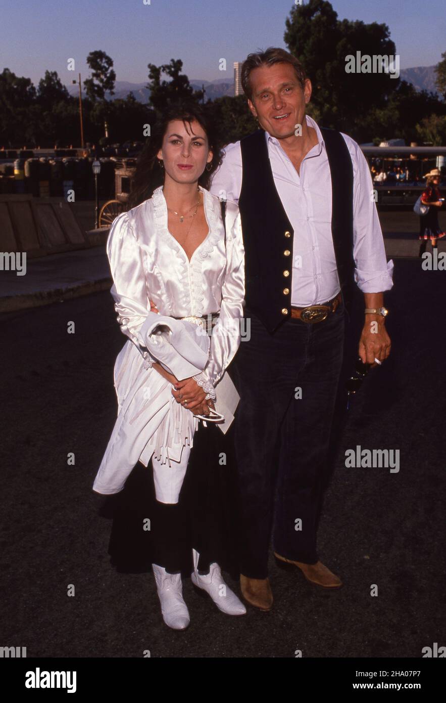 Bo Hopkins and Sian Green August 1989 Credit: Ralph Dominguez ...