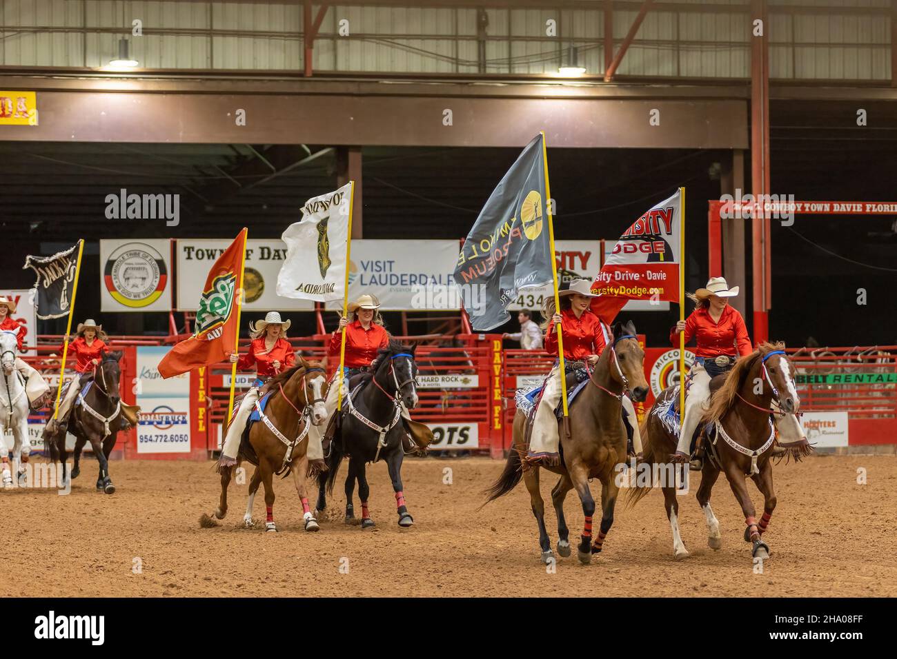 Open ceremony on Southeastern Circuit Finals Rodeo during the event ...