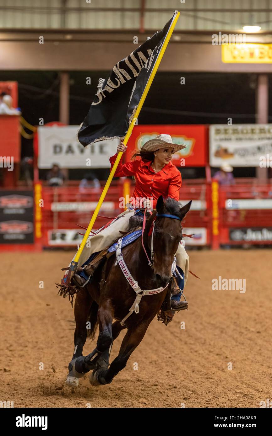 Open ceremony on Southeastern Circuit Finals Rodeo during the event ...