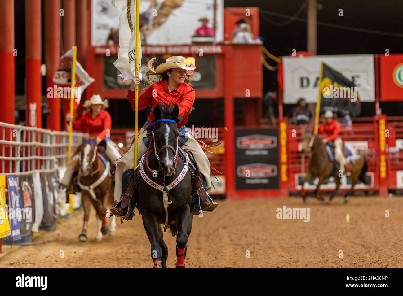 Open ceremony on Southeastern Circuit Finals Rodeo during the event ...