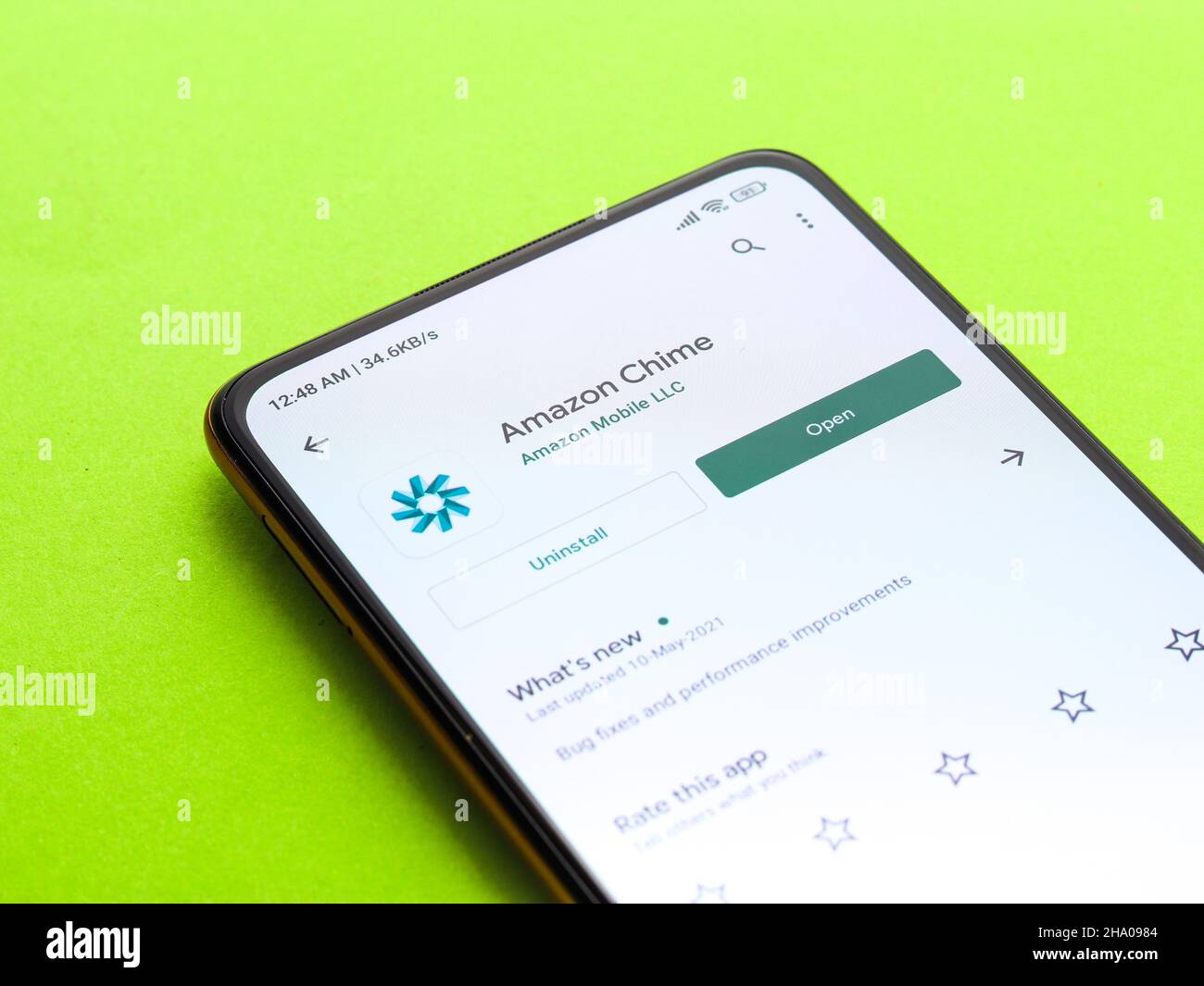 West Bangal, India - December 05, 2021 : Amazon Chime logo on phone screen stock image Stock ...