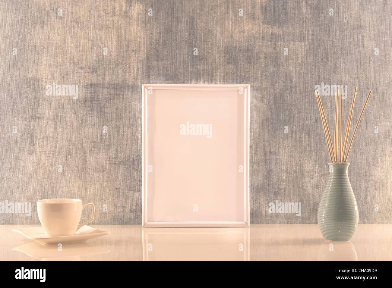 Photo frame with empty space. To write a message, invitation, wishes ...