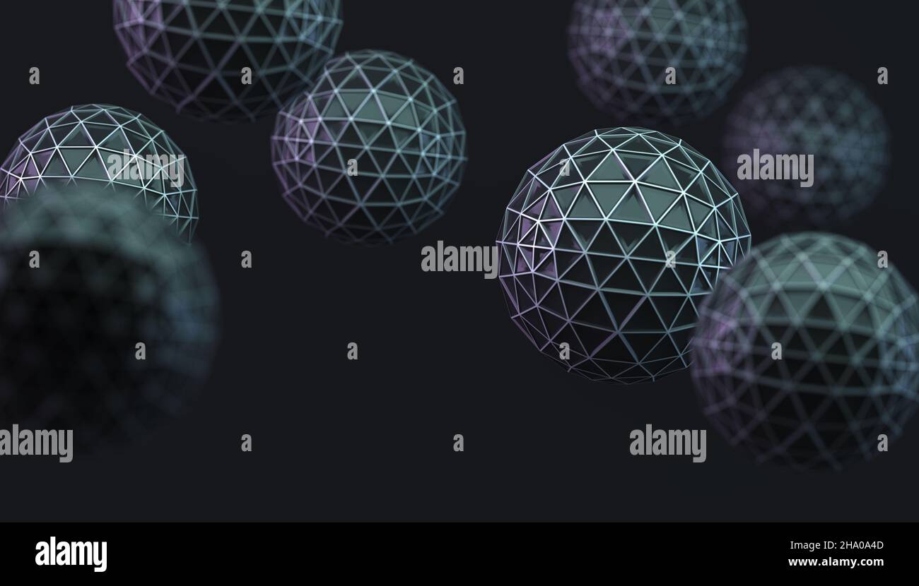 Science and technology abstract background.3d illustration. Abstract ...