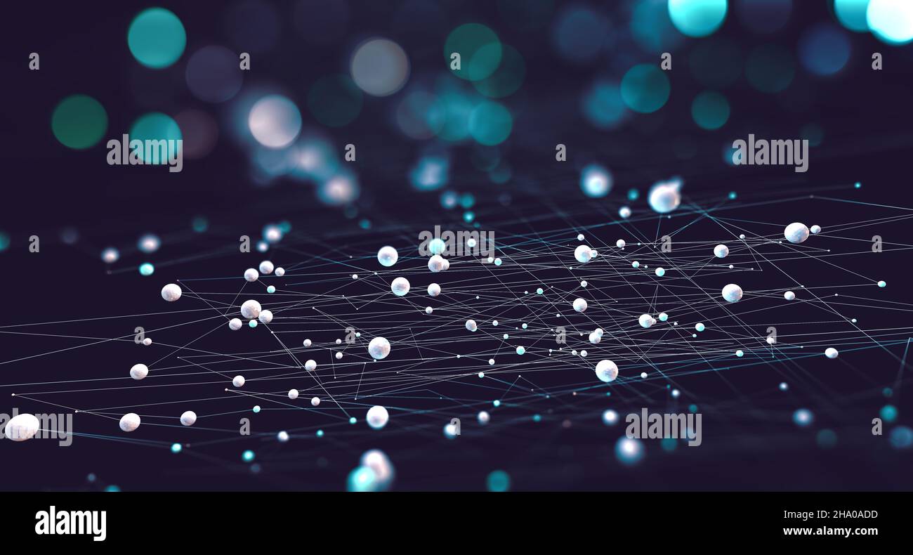 Abstract 3d illustration of science innovation and modern technology ...