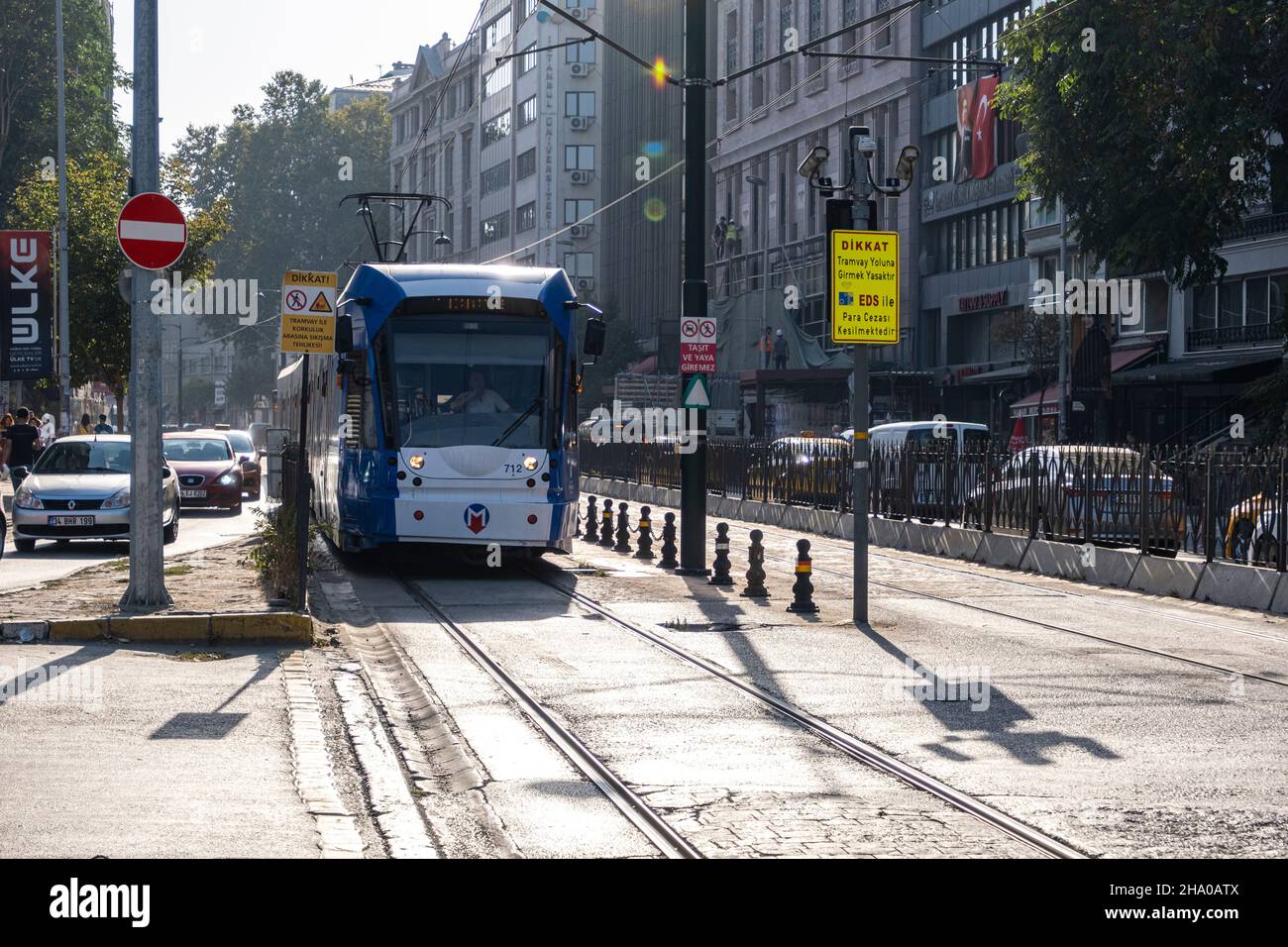 tramway on Istanbul streets in the afternoon Stock Photo - Alamy